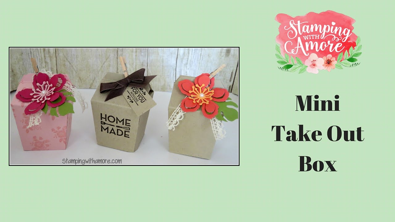 Mini Take Out Box - YouTube