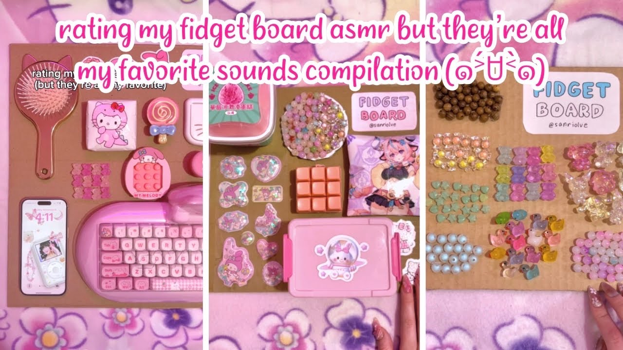 rating my fidget board asmr, but they’re all my favorite sounds ...