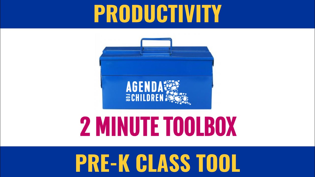2 Minute Toolbox: (Pre K) Productivity - YouTube