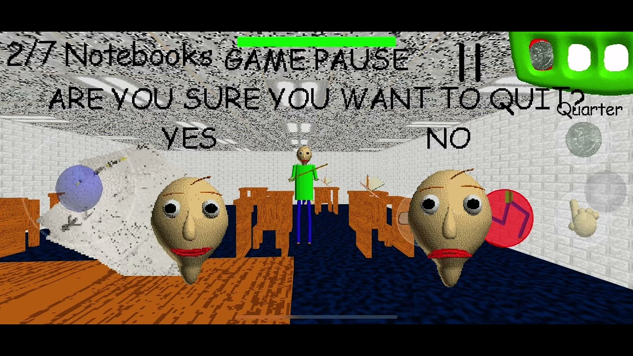 My first time playing baldi's basics - YouTube
