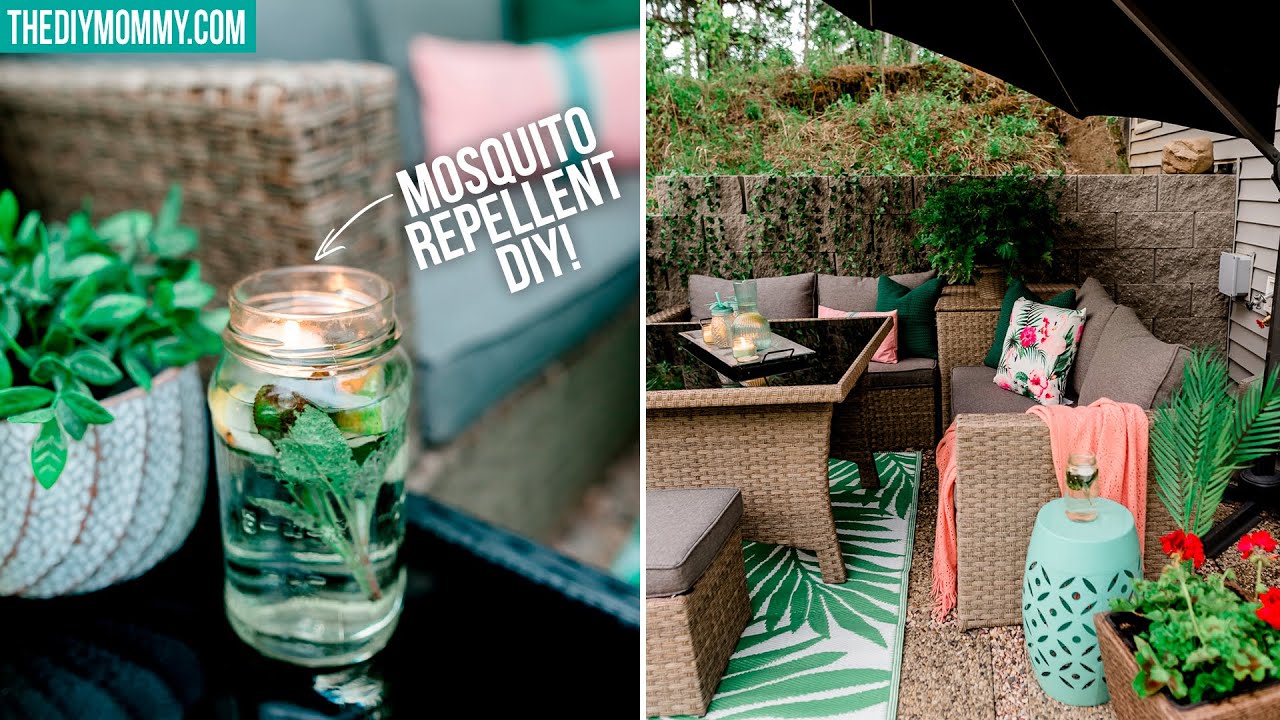 Patio Decorating Ideas with DIY mosquito repellent hacks! | The DIY ...