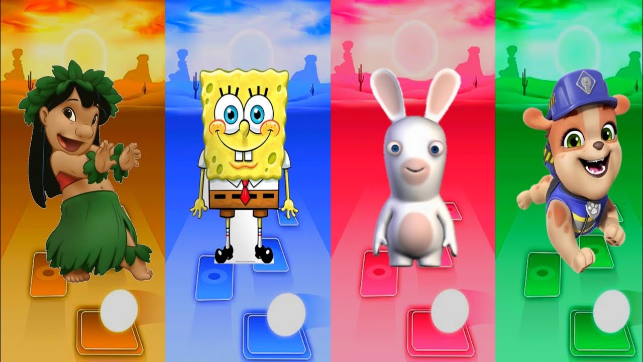 Lilo Stitch🆚SpongeBob SquarePants🆚Rabbids Invasion🆚We Got A Job To Do💫 ...