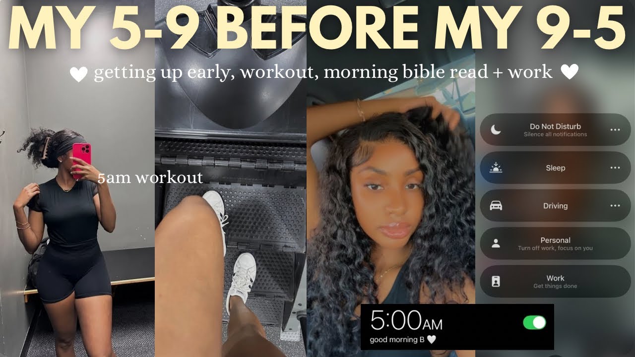 MY REALISTIC 5AM MORNING ROUTINE| Getting back into routine, working out, bible read +more - YouTube