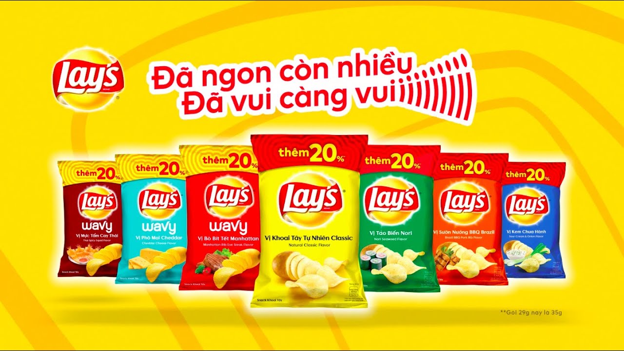 SNACK LAY’S THÊM 20% - ĐÃ NGON CÒN NHIỀU, ĐÃ VUI CÀNG VUIIIIIIIIIII ...