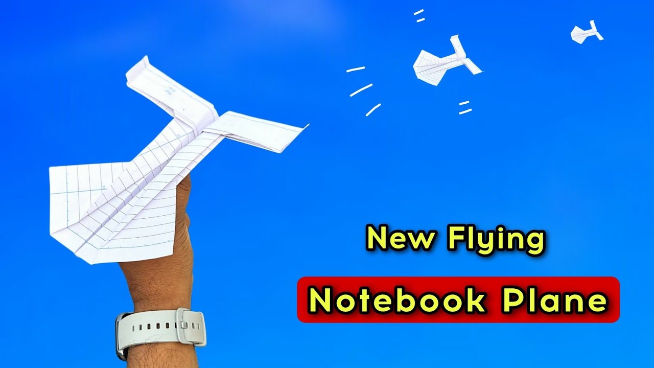 New Flying Notebook Plane, paper bird airplane, how to flying notebook ...