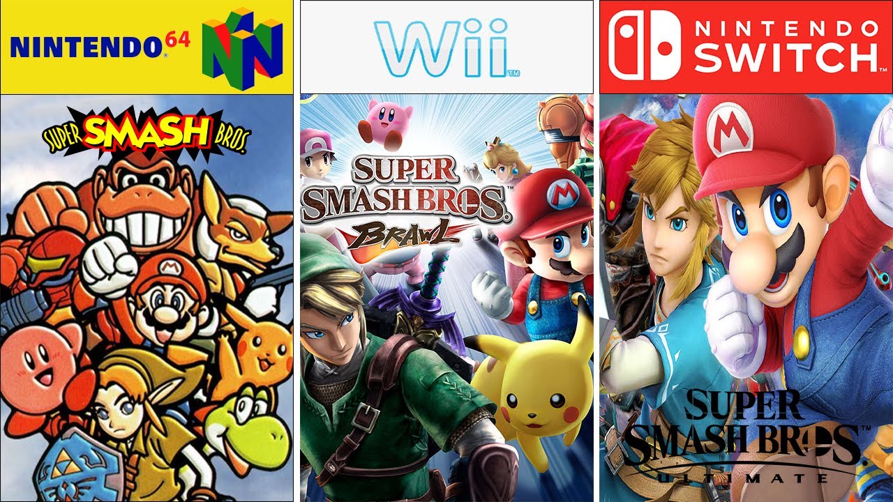 Evolution of Super Smash Bros Game 1999-2021 #gamehistory #evolutiongam ...