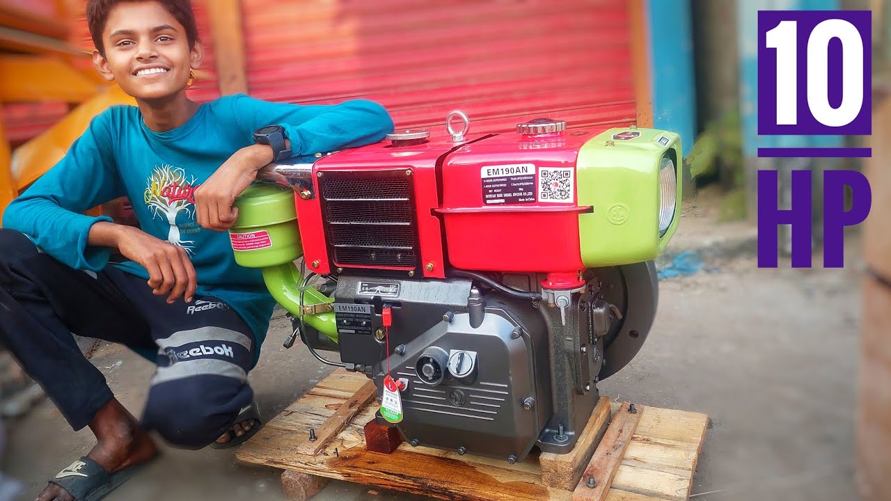 10HP EMEI DIESEL ENGINE UNBOXING | 10HP diesel engine - YouTube