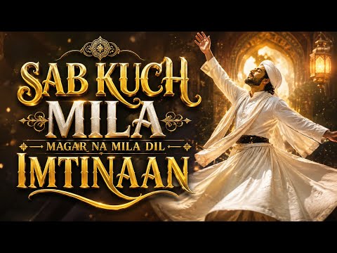 Sab Kuch Mila Magar Na Mila Dil Ko Itminaan | New Sufi Song 2026 | Heart Touching Sufi Kalam