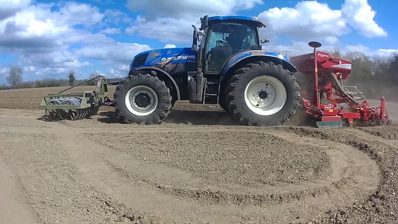 Sowing barley 2016 - YouTube