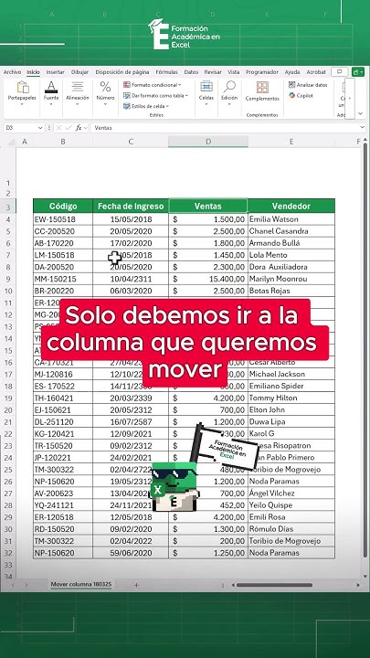 Mueve miles de datos con solo un clic en Excel 😏 #excel #exceltips #exceltutorial #excelbasico ...
