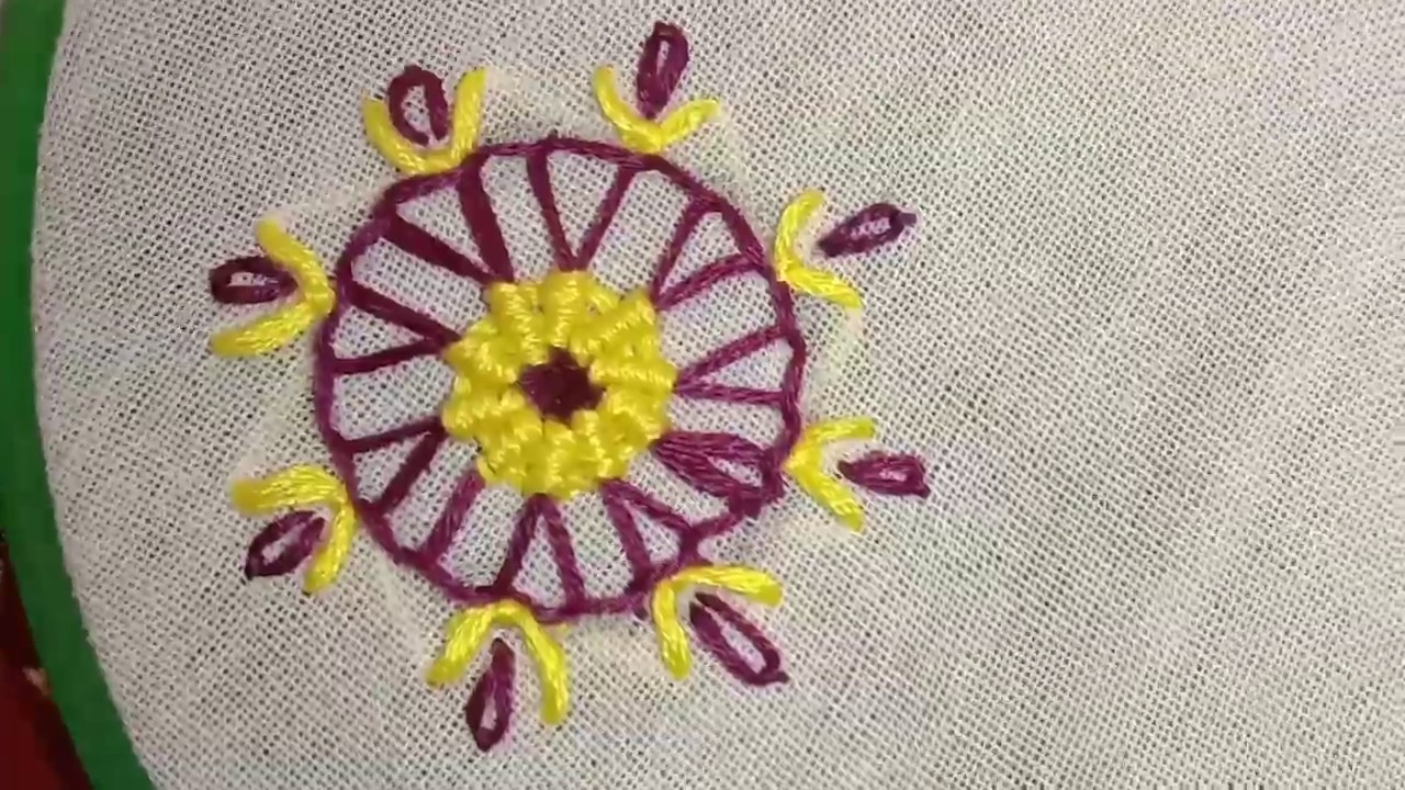 Hand embroidery design / simply learning tutorial /lockdown activity ...