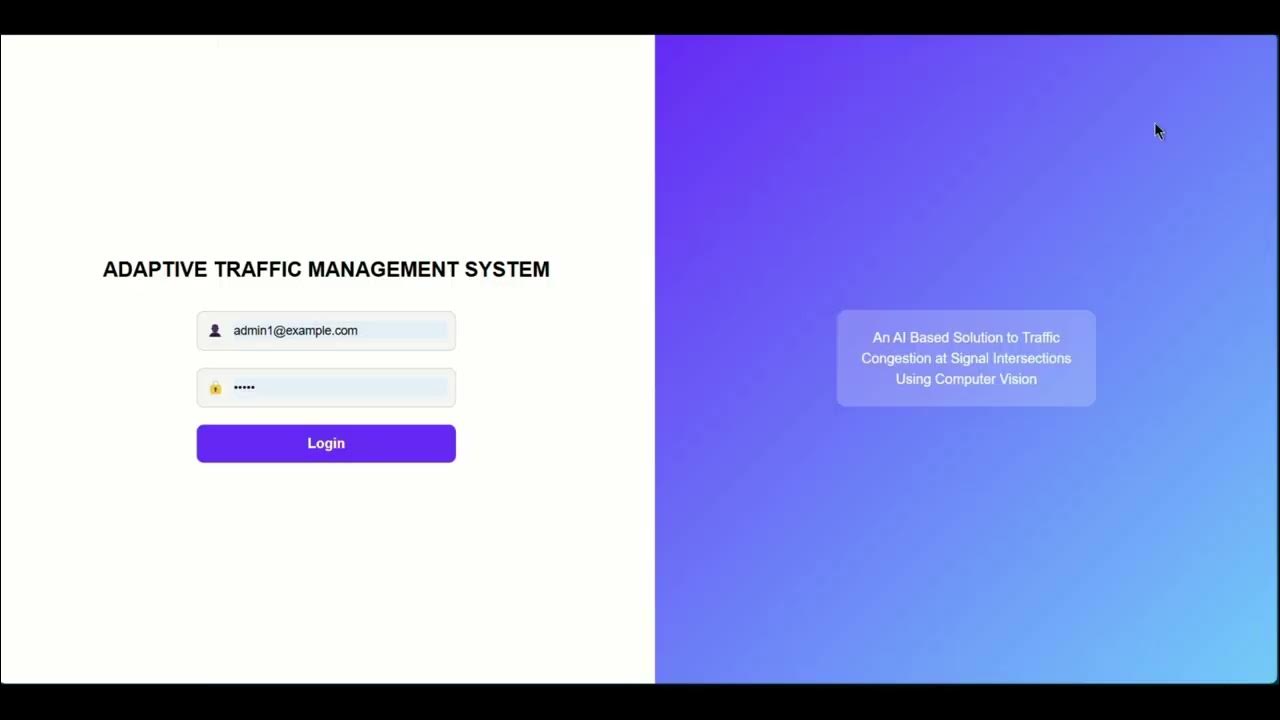 Demo Video for Adaptive Traffic Management System - YouTube