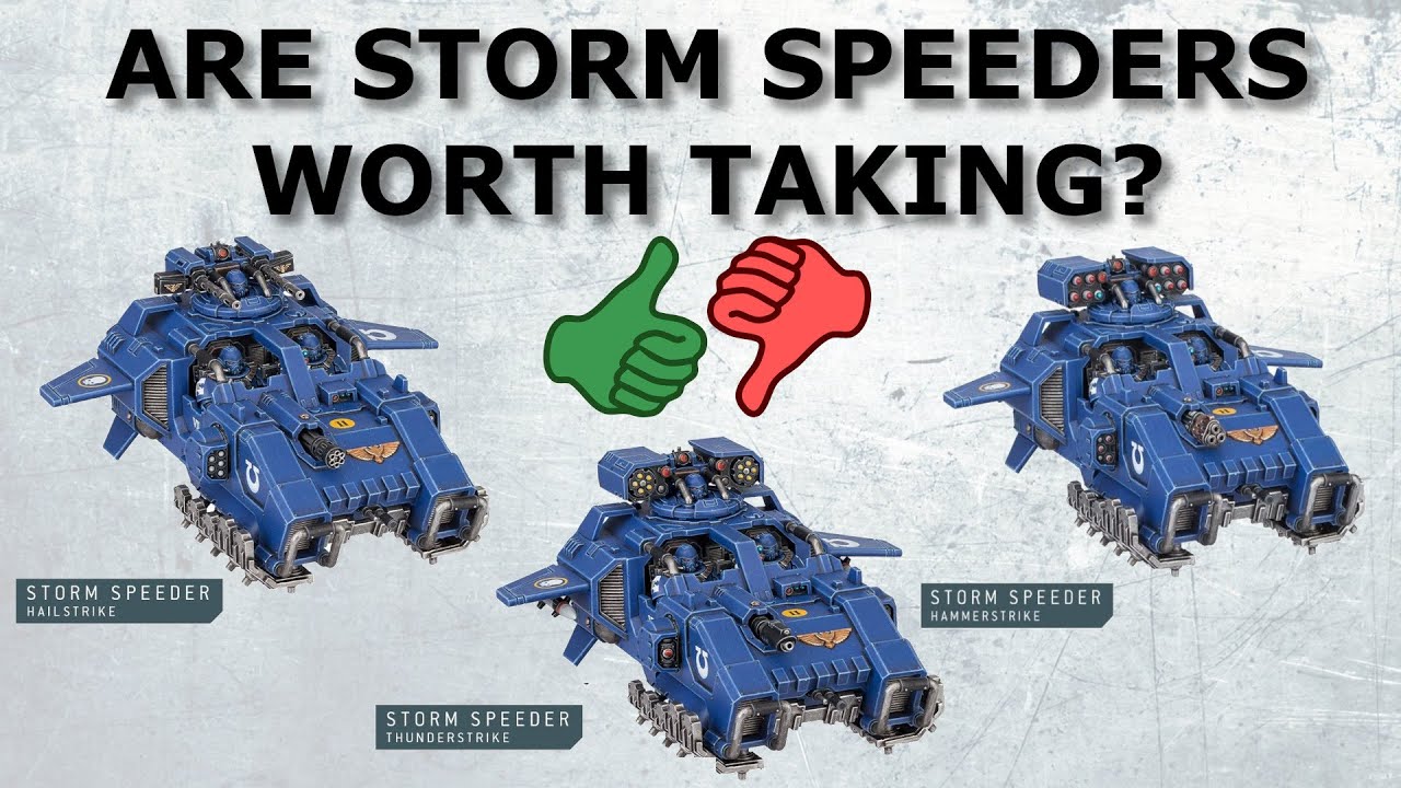 Are Storm Speeders good | Space Marines Warhammer 40k - YouTube