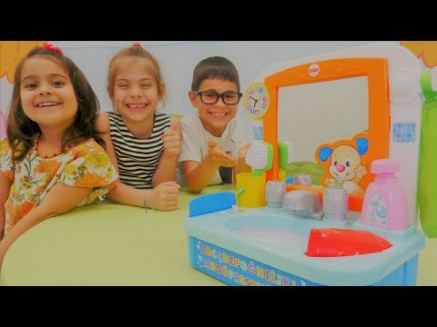 Fındık ailesi çocuk dizisi. Fisher Price eğitici köpekçiğin lavabosu tanıtımı