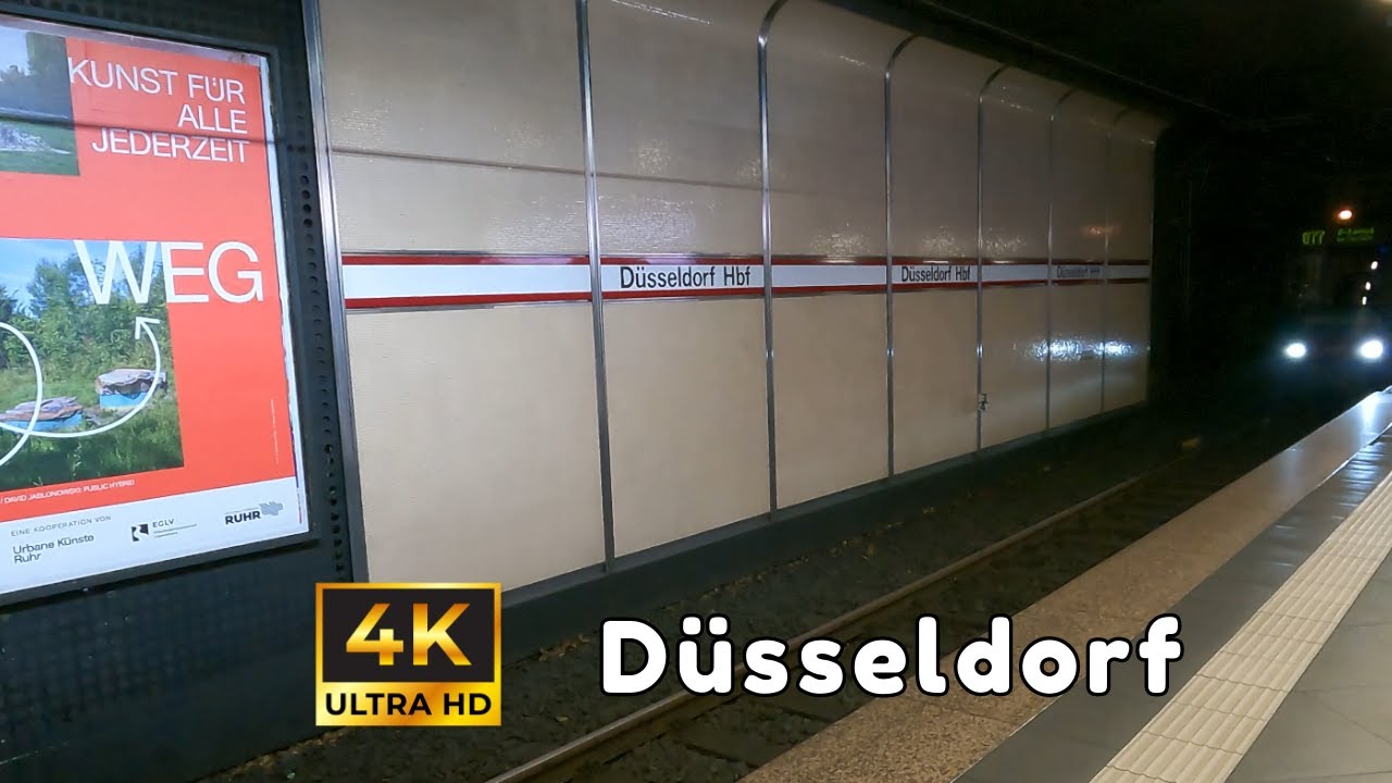 Metro & trams in Düsseldorf 🇩🇪 Germany | U-Bahn & Straßenbahn | NRW ...