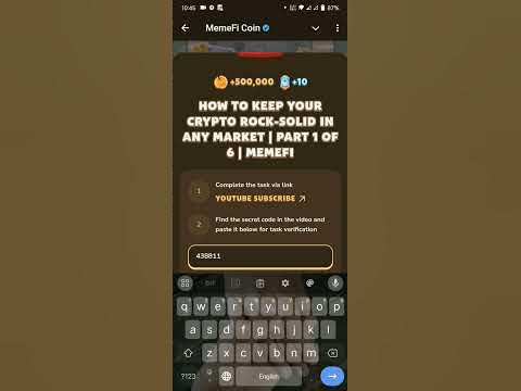 How to Keep Your Crypto Rock-Solid in Any Market | Part 1 of 6 | MemeFi - YouTube