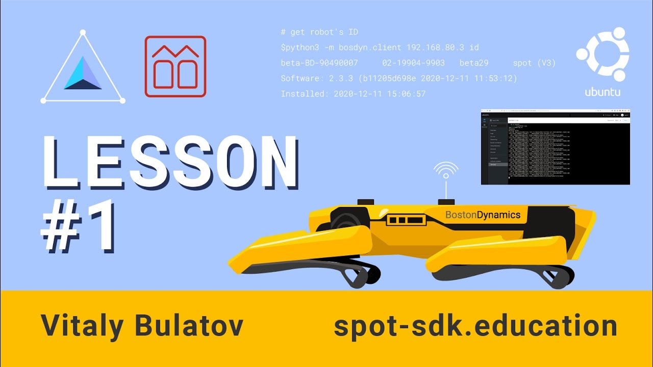 The First Lesson with Spot SDK - YouTube