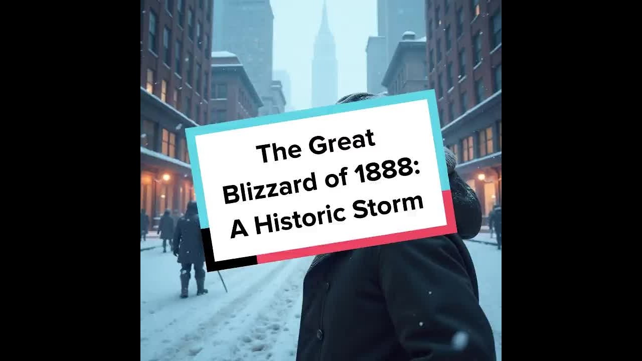 The Great Blizzard of 1888: A Historic Storm - YouTube