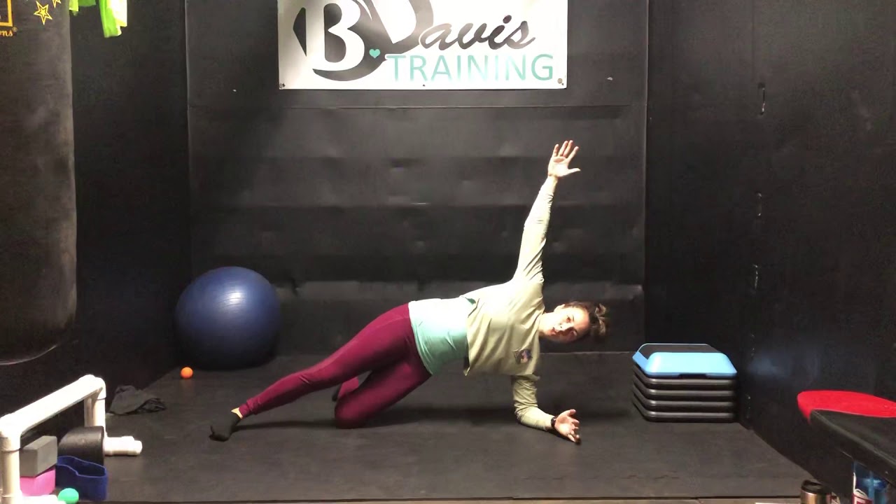 Side Plank Leg Hold - YouTube