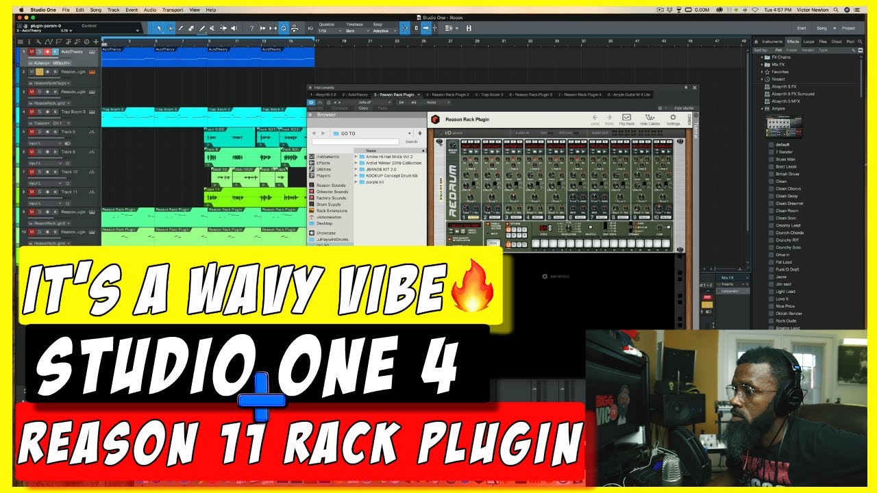 STUDIO ONE 4 | REASON 11 RACK PLUGIN | IT'S HARD TO PUT THESE TWO AWAY ...