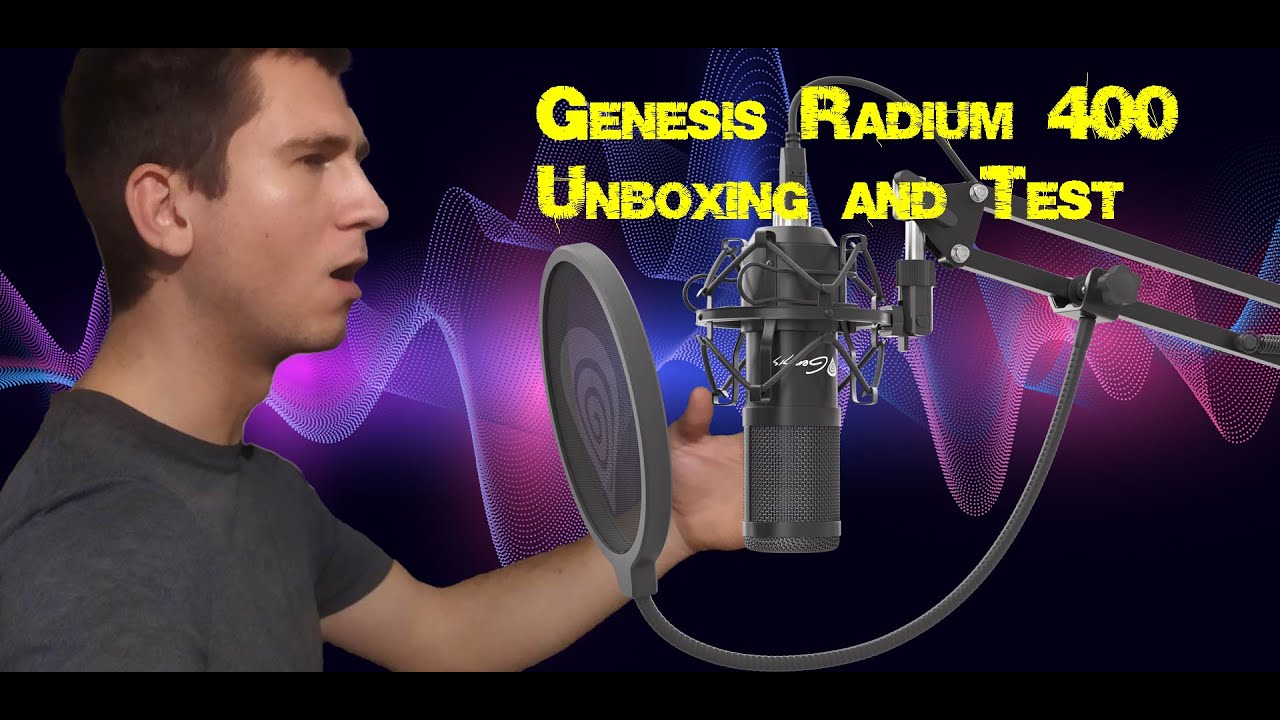 Genesis Radium 400 studio microfon unboxing and test. - YouTube