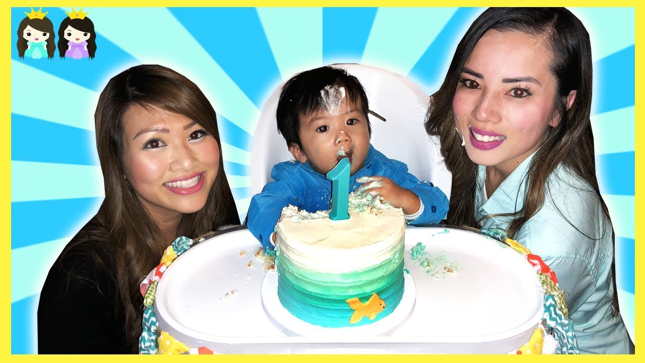 Princess Squad at Baby Hunter First Birthday Party! Surprise Party and ...