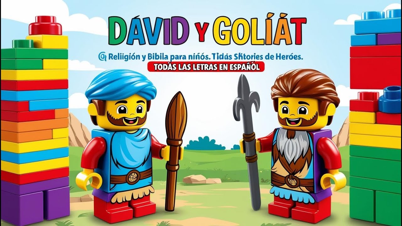¡David y Goliat! 🧱 Una Batalla Épica en LEGO (Biblia para Niños) - YouTube