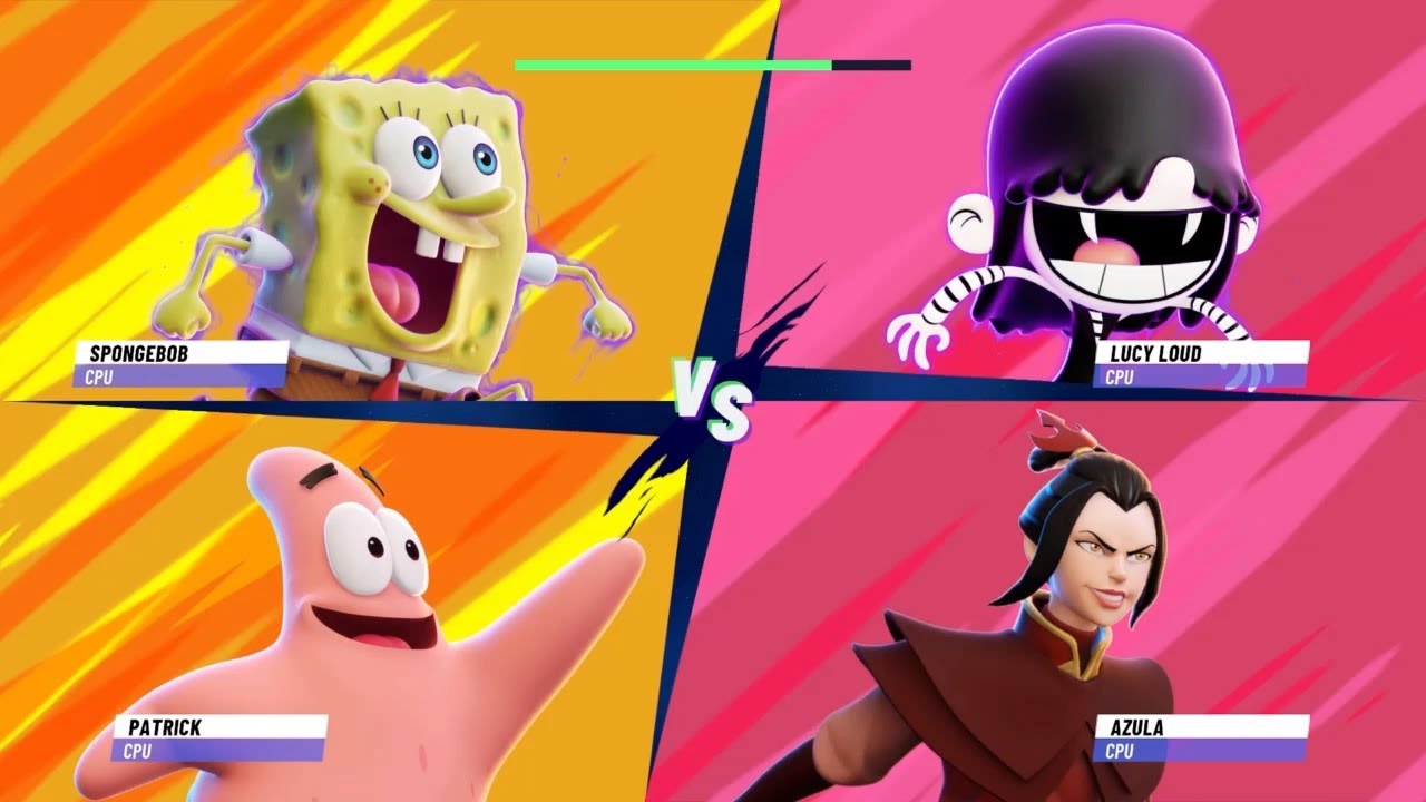 Spongebob & Patrick vs. Azula & Lucy Loud - Nickelodeon ASB 2 Team ...