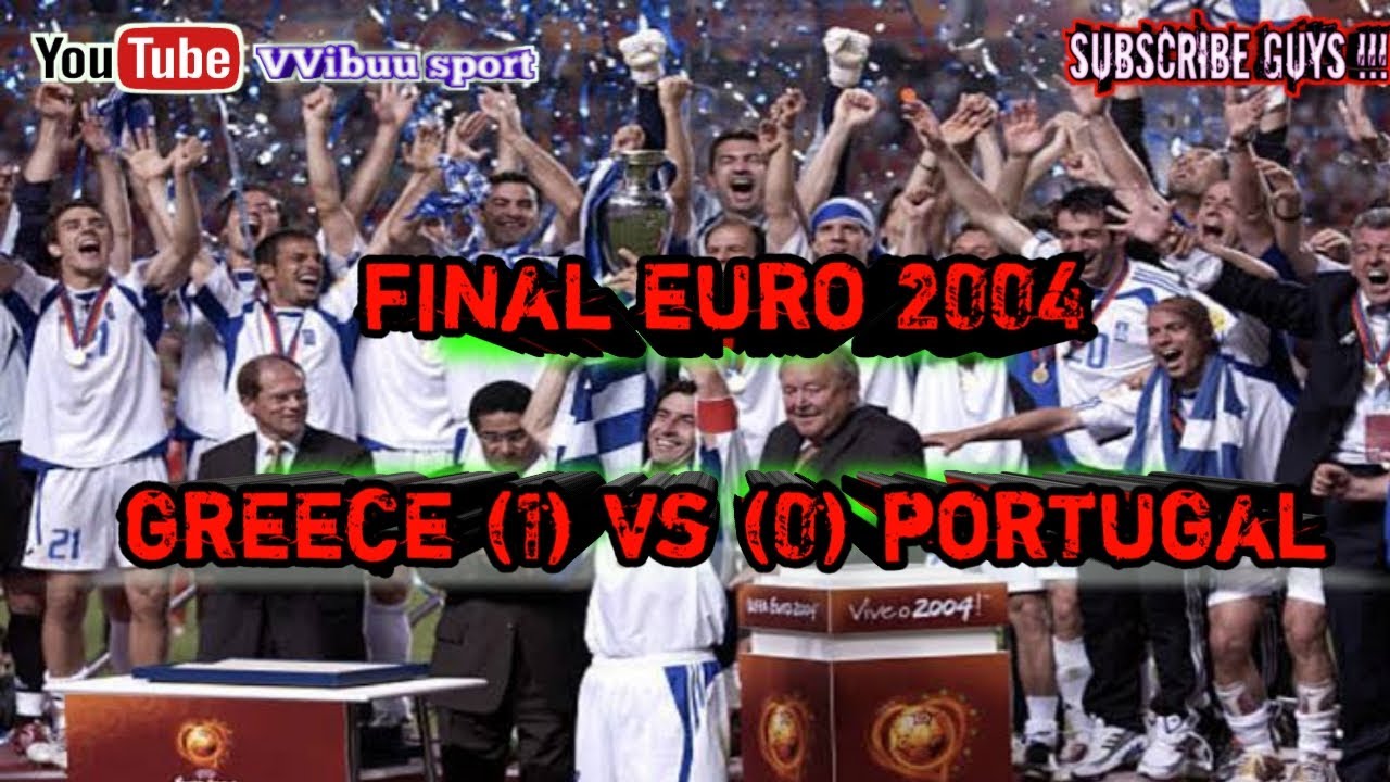 EURO CUP FINAL 2004|| GREECE (1) - (0) PORTUGAL || Extended Goals ...