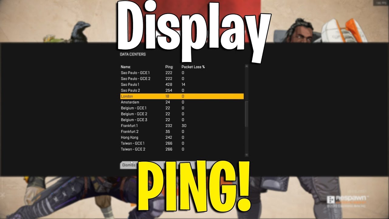 Apex Legends - How To Display Server Ping / Change Server | (Hidden ...