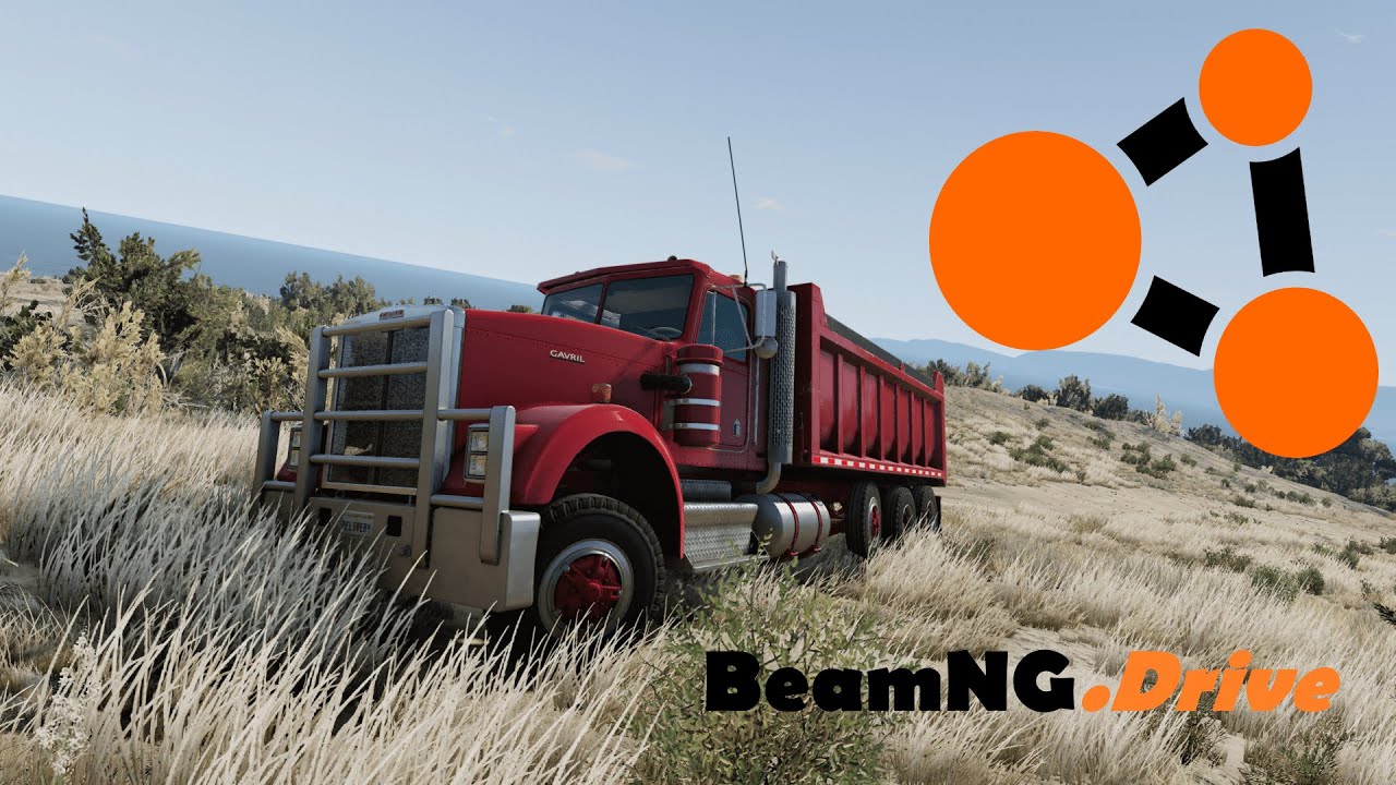 Delivering rocks to do dock with old american V8 truck in BeamNG.Drive ...