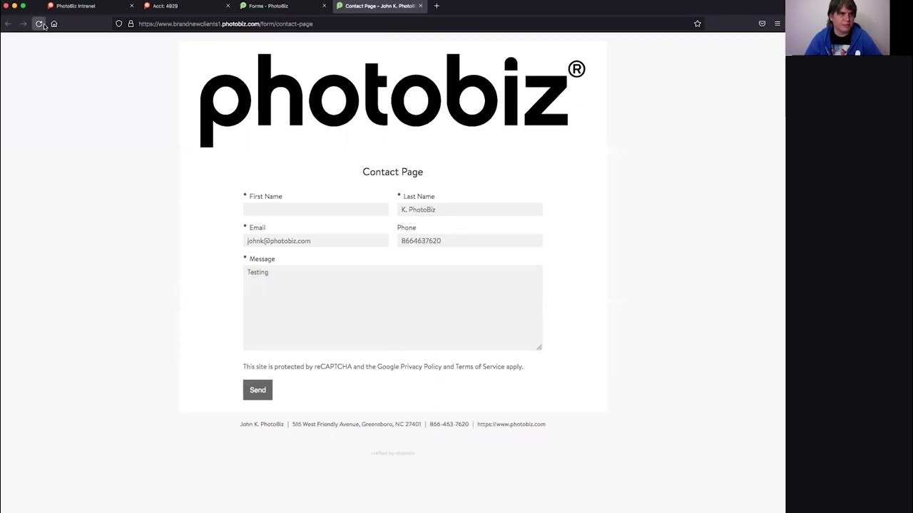 PhotoBiz - Forms Demo - YouTube