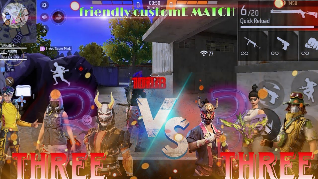 3Vs3 Clash Squad Custom Room || Free Fire 🔥 || Open Challenge FF || How ...