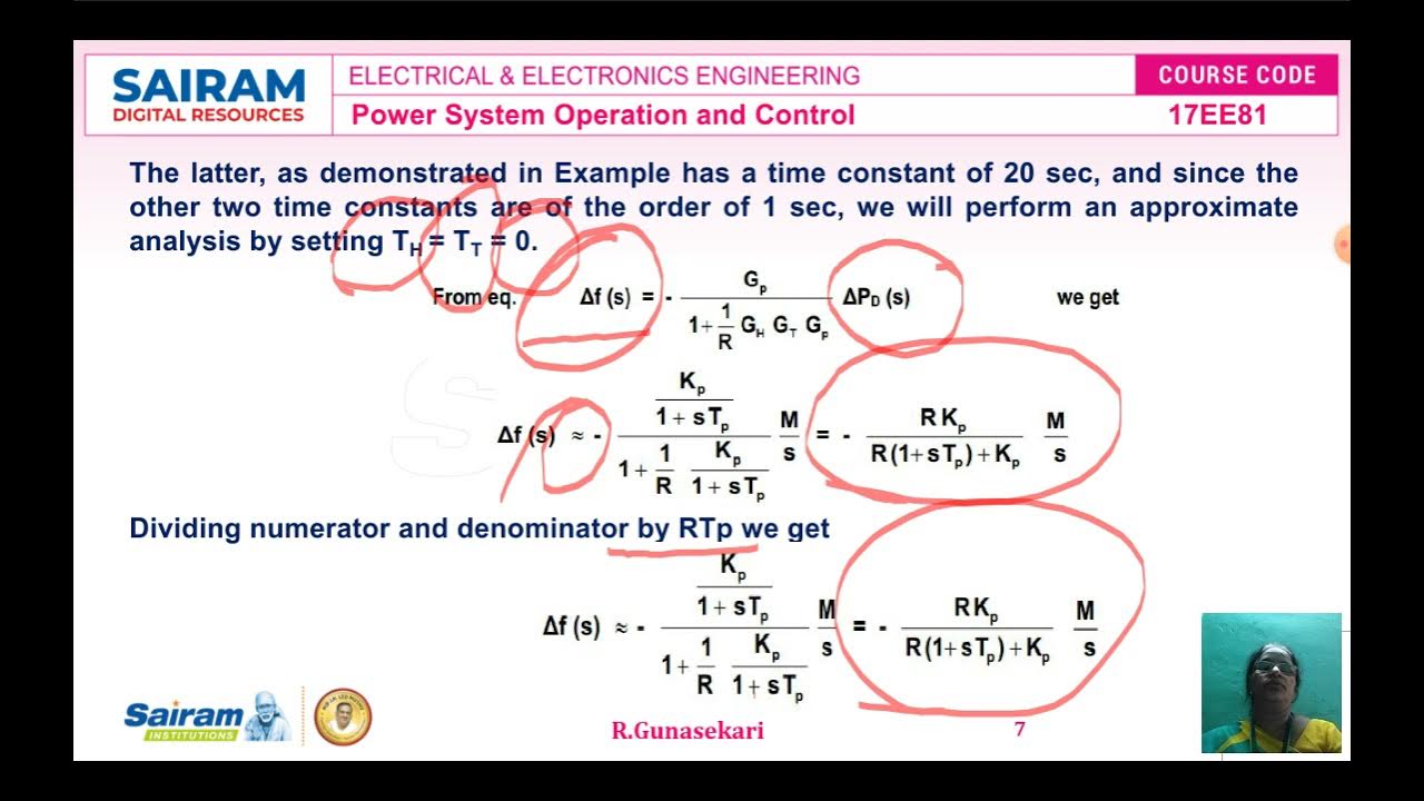 Lecture Video12_17EE81_Module-2_Static Performance of Speed Governor, Dynamic Response_R ...