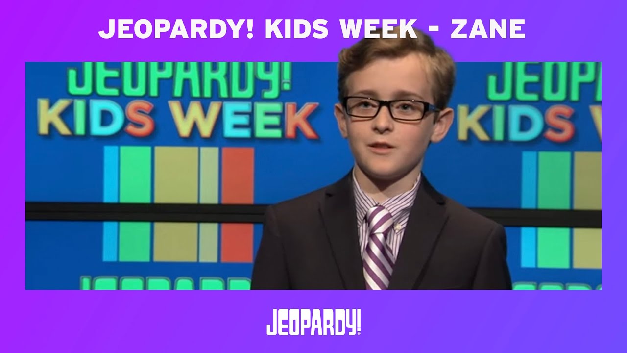 Jeopardy! Kids Week - Zane | JEOPARDY! - YouTube