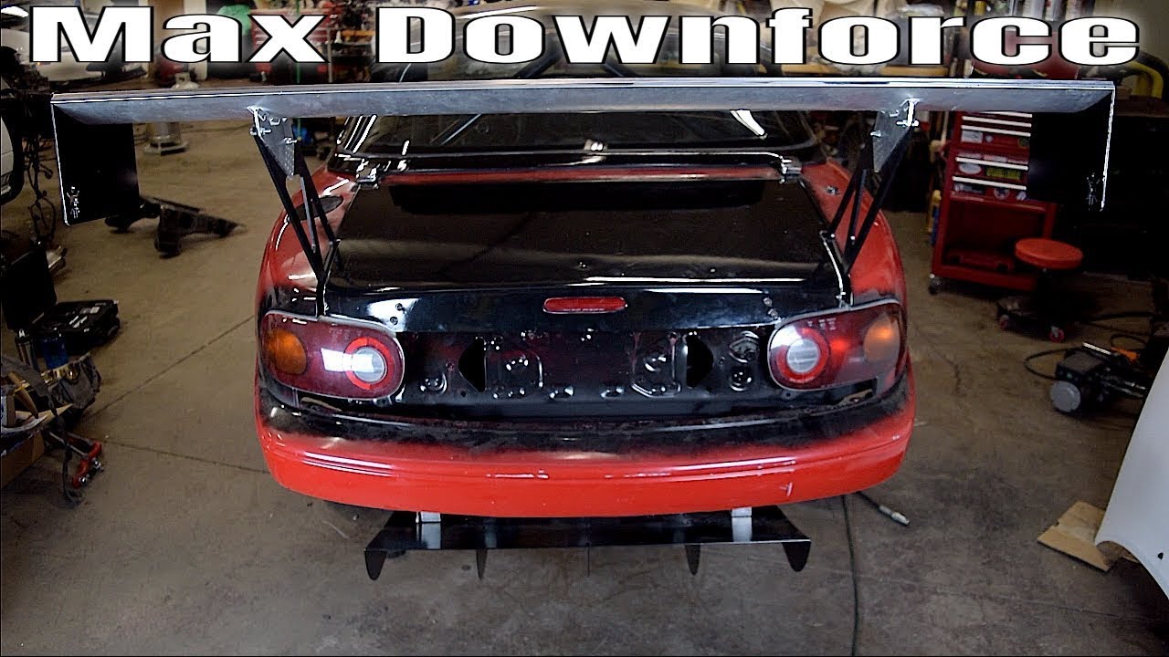 BIG Aero Install on the Track Car | Race Car Wing - YouTube