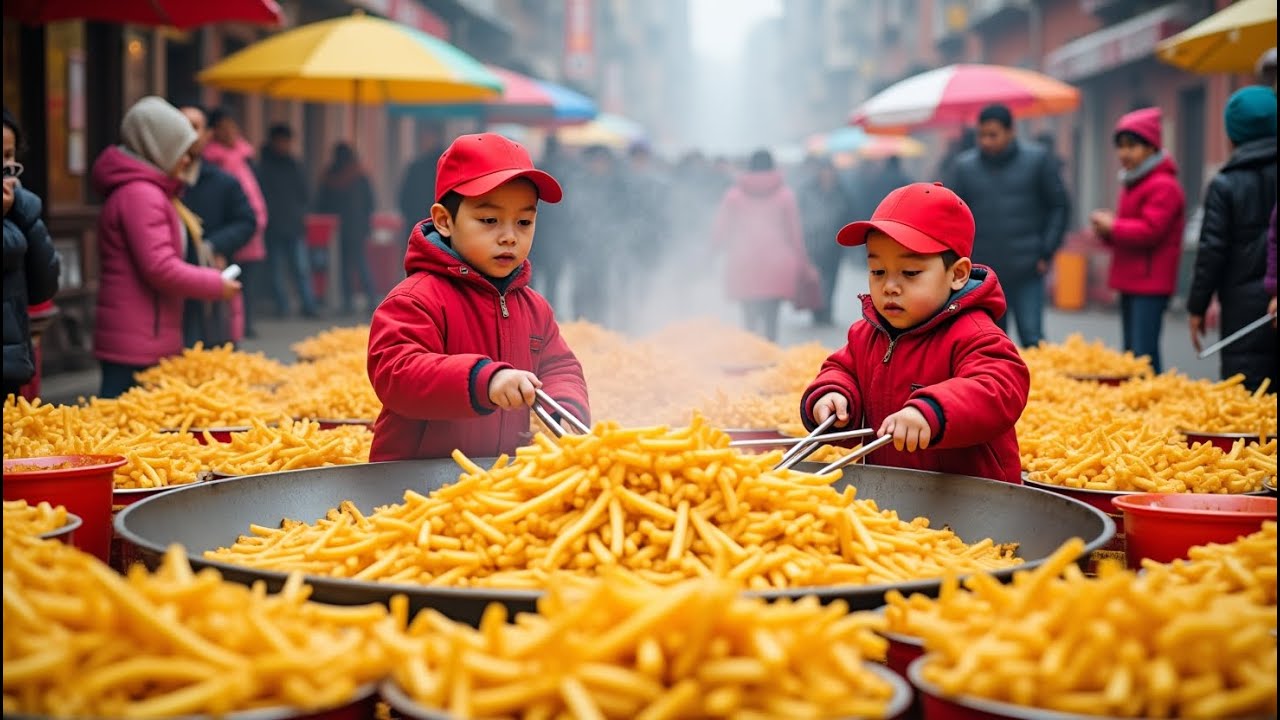 HARDWORKING KIDS SELLING FRENCH FRIES | OPTP & MCDONALDS FRENCH FRIES ...