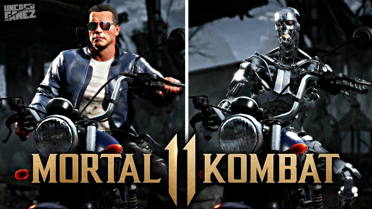 Mortal Kombat 11 - Terminator T-800 ALTERNATE Victory Outros!! - YouTube