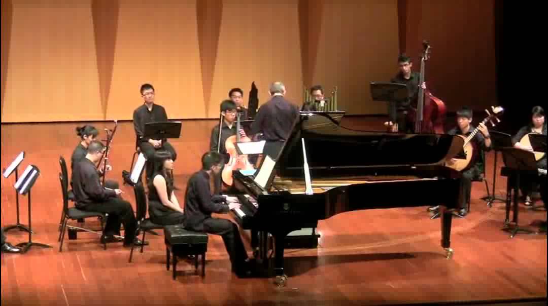 Ziliang Song plays Bach Piano Concerto in F minor BWV 1056 (Largo and ...