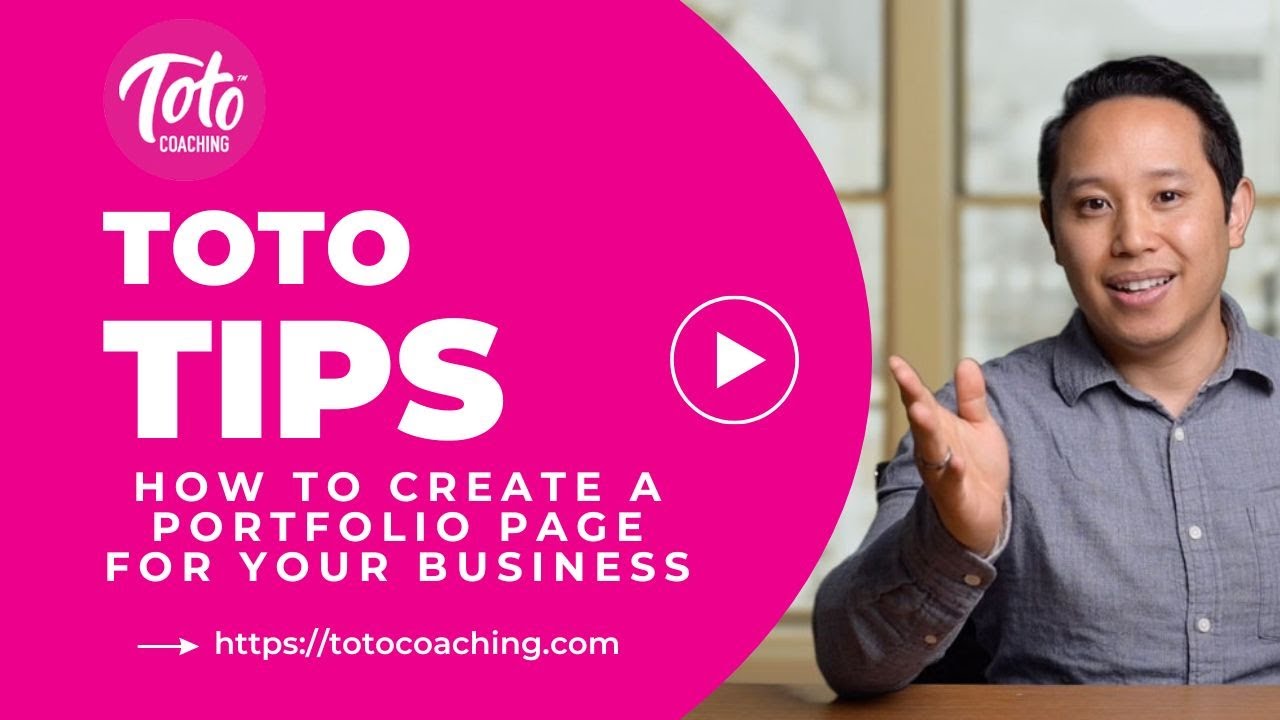 Toto Tip #25 - How to Create a Portfolio Page for Your Business - YouTube