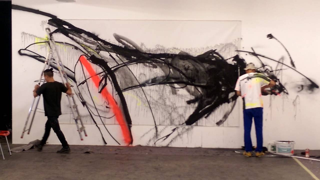 TWOONE & JUN INOUE at Urban Spree Art Residency - YouTube