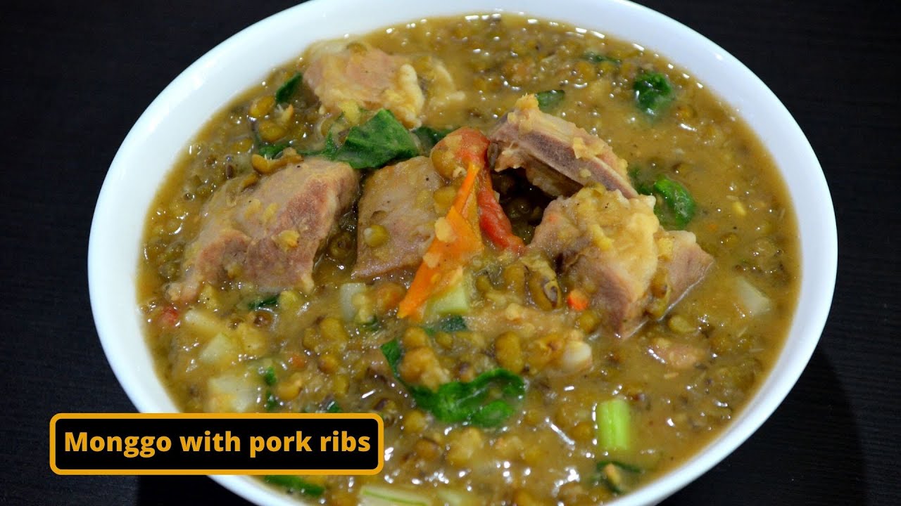 Monggo with pork ribs - YouTube