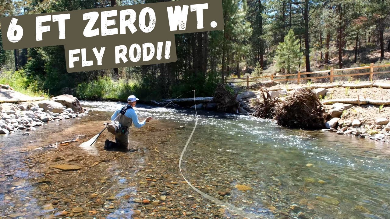 TINY CREEK Fly Fishing with a 6 FT - ZERO-weight Fly Rod!! Small creek ...