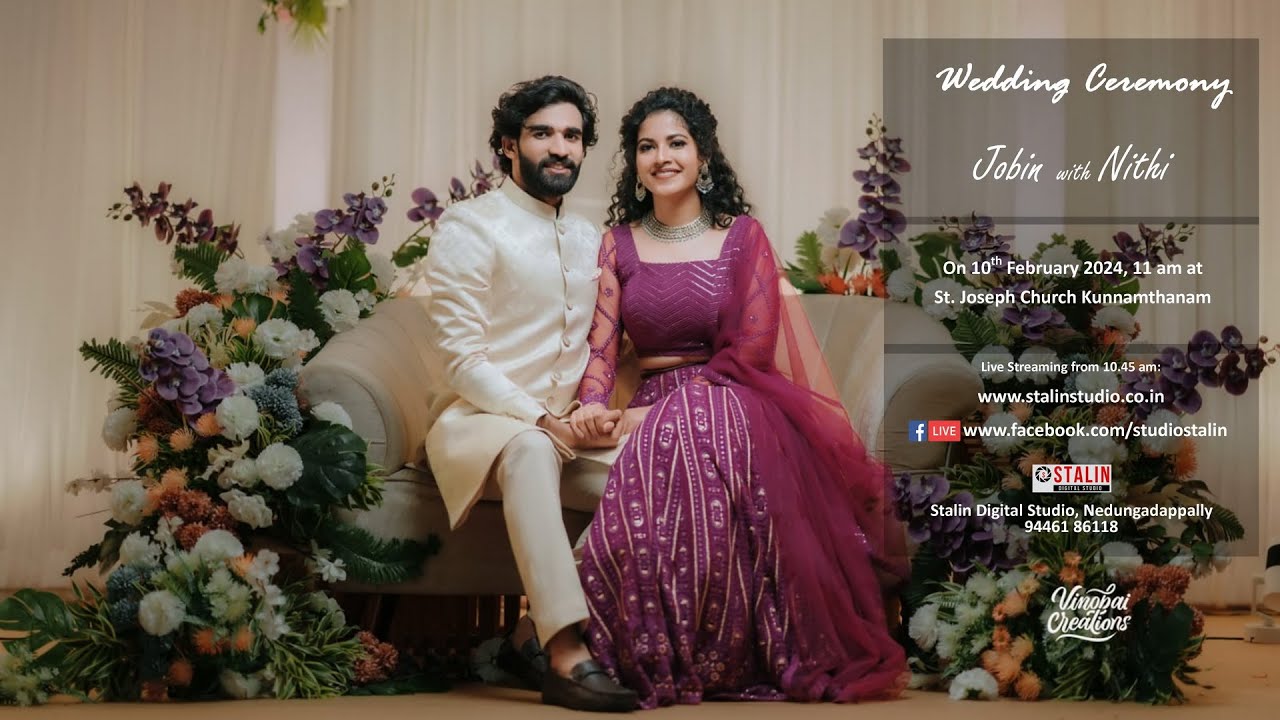 Wedding Ceremony Live Streaming of Jobin with Nithi - YouTube