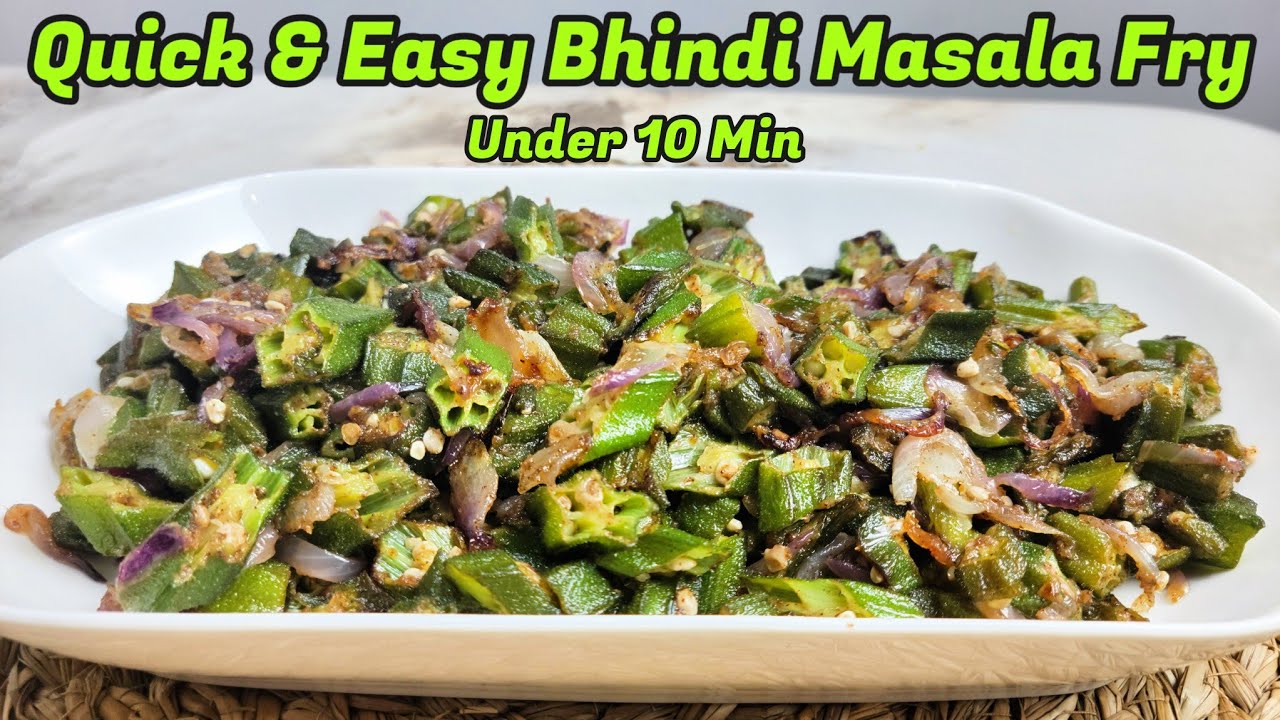 Bhindi Fry Recipe|Bhindi Recipe|Bhindi Masala Recipe|Bhindi Ki Sabji ...