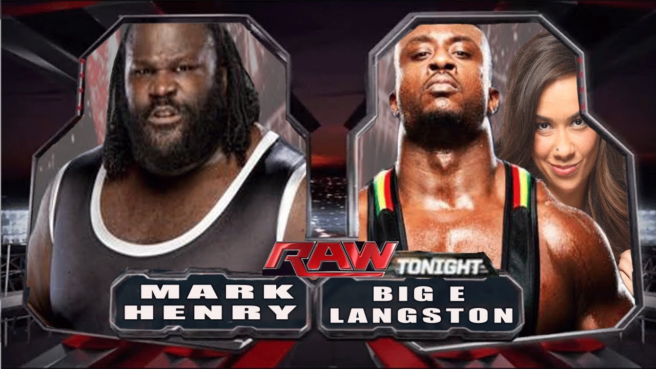 WWE RAW Mark Henry vs Big E Langston Full Match HD! - YouTube