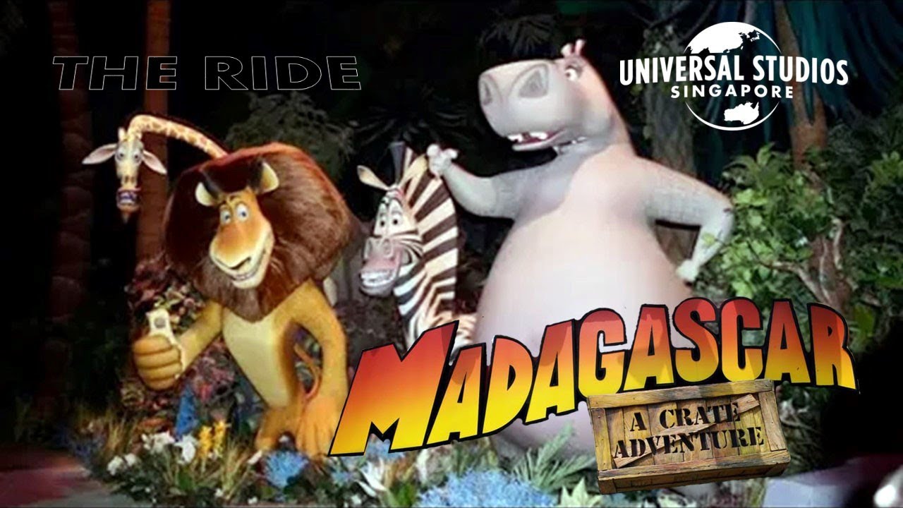 Madagascar Ride! A crate adventure | Universal Studios Singapore - YouTube
