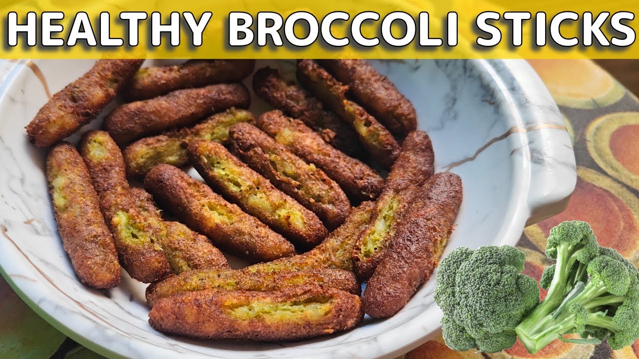 🥦 Crunchy Broccoli Sticks 🥦 | #healthyrecipes #healthysnacks # ...