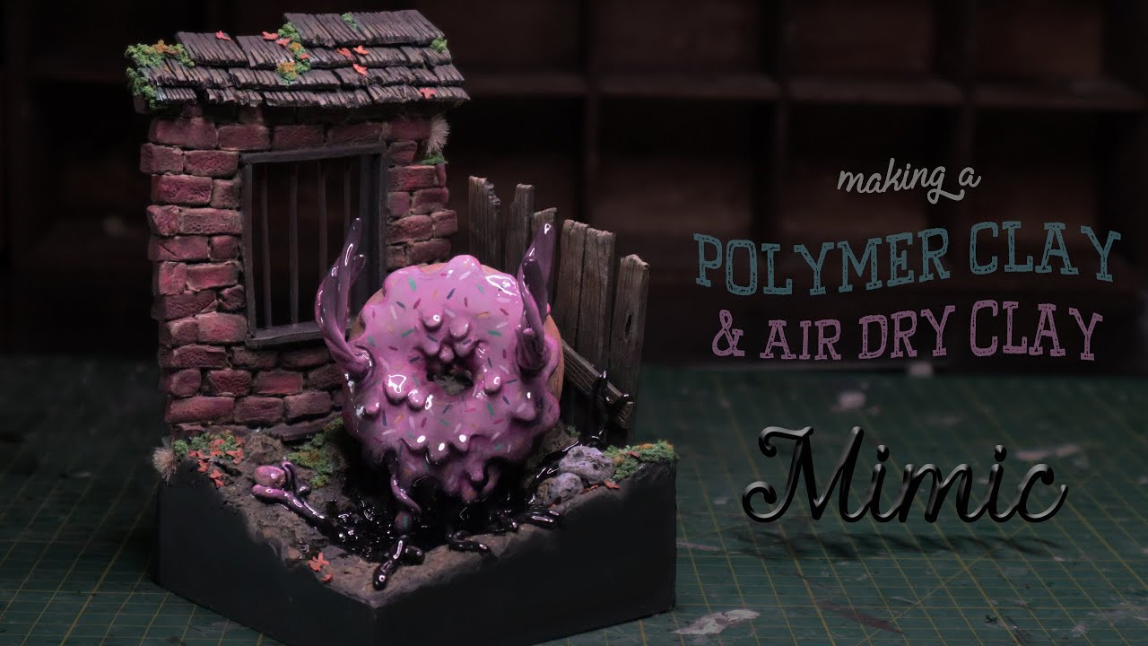 Donut Mimic Diorama in Polymer Clay & Resin | Time Lapse sculpture ...