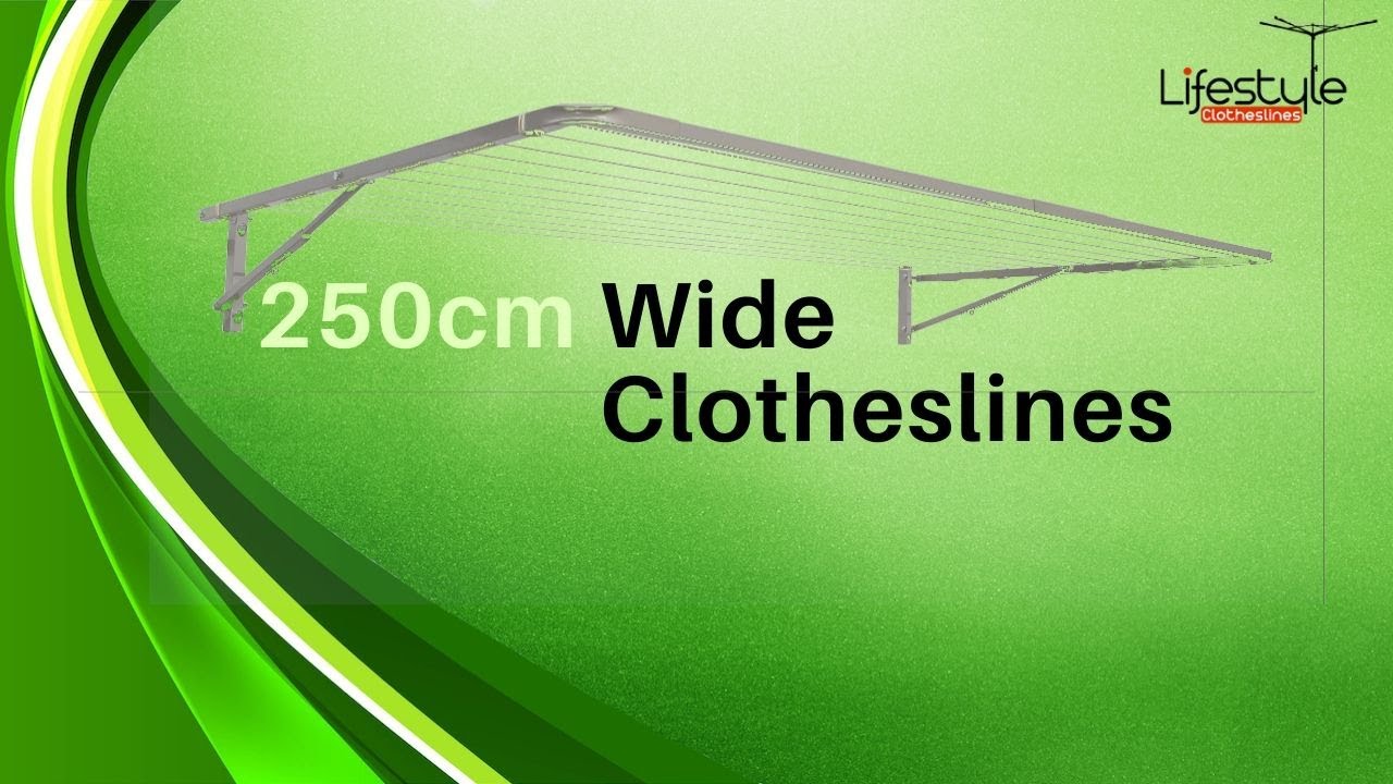 250cm Wide Clothesline [Best Australian Brands and Models] - YouTube